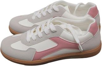 Generic Femme Chaussures Tendance Sneakers Style RéTro DéContractéEs Patchwork Semelle Plate Chaussures De Marche Confortables LéGèRes Et Respirantes Antidéra