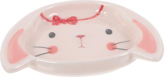 Cabilock Kawaii Keramik Gew&uuml;rzsch&auml;lchen mit Cartoon hase Kleiner Dipschale f&uuml;r Saucen und Snacks Mikrowellen Sp&uuml;lmaschinengeeignet Stilvoller Snackteller f&uuml;r K