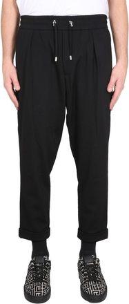 Balmain Hidden Zip Closure Trousers - Black