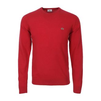 Lacoste Rundhals-Pullover - - Knitwear - Herren - Rot - XS