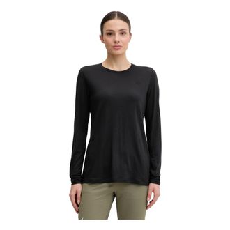 Fj&auml;llr&auml;ven Abisko Woll Longsleeve Shirt - - Tops - Damen - Schwarzk - S