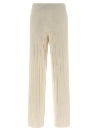 Max Mara Womens White Cashmere Joggers (workout Pants)