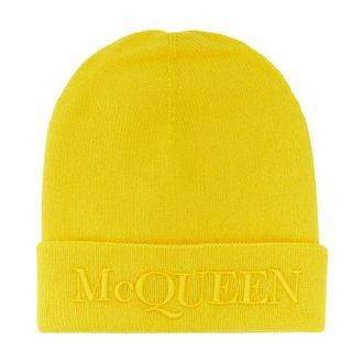 Alexander McQueen Beanie - - Accessories - Herren - Gelb - L
