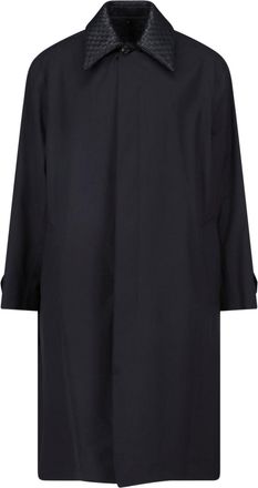 Bottega Veneta Coat In Wool And Silk Blend