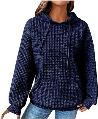 Generic Sweat A Capuche Femme Longue Survetement Sweet Chaud Chaude &Agrave; Femmes V&ecirc;tements Hoodie Sport Hiver Gilets Polaire Sweats Ensemble Veste Grande Taille S