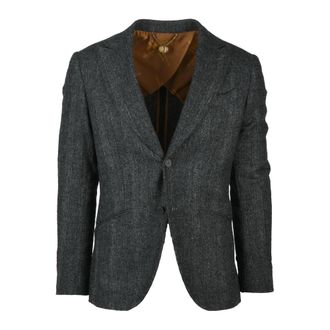 Maurizio Miri Gerundete Jacke mit Knopfverschluss - - Jackets - Herren - Grau - M