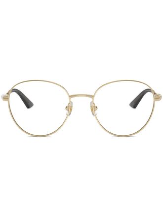 Jimmy Choo Eyewear Brille mit Kunstperlen - Gold