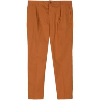 Maison Kitsun&eacute; Freizeithose mit Bundfalten - - Trousers - Herren - Orange - 3XS
