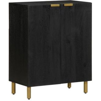 vidaXL Sideboard Schwarz 60x33x75 cm Holzwerkstoff - Vidaxl