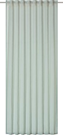 Elbersdrucke Gardine mit verdeckten Schlaufen Air 03 Mint halbtransparent 255x140cm 201807 Vorhang für das Wohnzimmer Schlafzimmer Küche Flur Kinderzimmer
