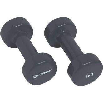 Schildkrot Fitness Schildkr&ouml;t VINYL HANTEL Set, 2x 3,0kg (grey), in 4C-Box, M-2022