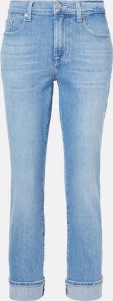 7 For All Mankind Mid-Rise Skinny Jeans