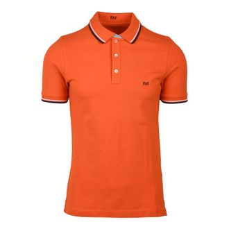 Fay Polo - Homme - Tops - Orange - Taille: S