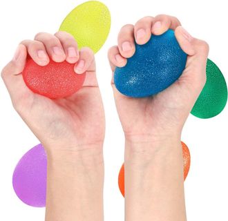 Healifty Handtherapiebälle - 6 Stück Handgriff-Therapiebälle - Handkräftigung Übung - Finger Fidgets, Stressabbau, Physiotherapie - weich, mittelgroß, klein