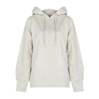 Patrizia Pepe SweaT-shirt &agrave; capuche - Femme - Sweatshirts et sweats &agrave; capuche - Beige - Taille: 30 FR