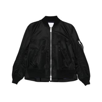sacai Damen, Jacken, Schwarzk, SGr&ouml;&szlig;e