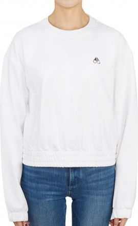 Moose Knuckles Femme, Sweatshirts et sweats &agrave; capuche, Blanc, Taille: 38 FR Felpa