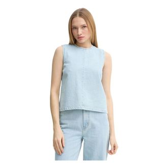 2nd Day Citrine Top - - Tops - Damen - Blau - XS
