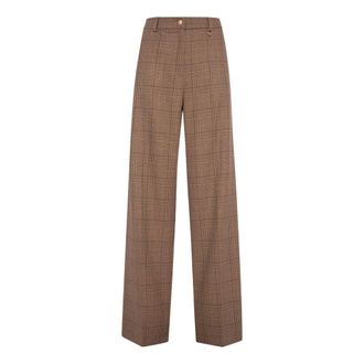 Fracomina Pantalon Prince de Galles - Femme - Pantalons - Brun - Taille: 38 FR