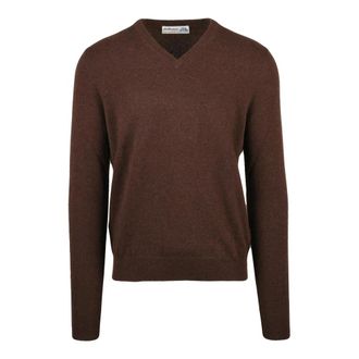 Ballantyne V-Ausschnitt Pullover - - Knitwear - Herren - Braun - M