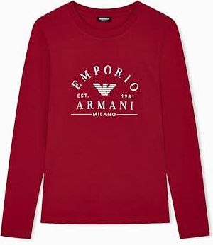 Emporio Armani Logoband T-Shirt, Rouge, M Femme