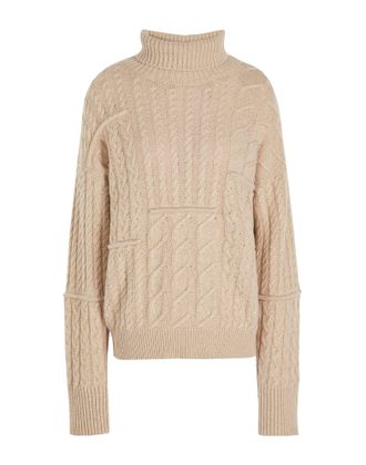 8 by YOOX CABLE KNIT ROLL-NECK
