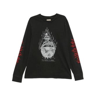 Gallery Dept. Homme, Tops, Noir, Taille: XL Long-Sleeve Graphic T-Shirt