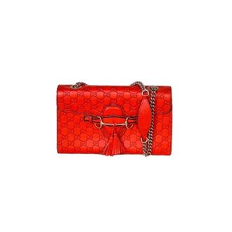 Gucci Sac port&eacute; &eacute;paule Emily Pre-owned - Femme - Pre-owned - Rouge - Taille: ONE Size