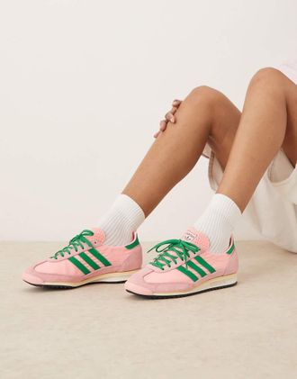adidas Originals SL 72 OG - Baskets - Rose et vert