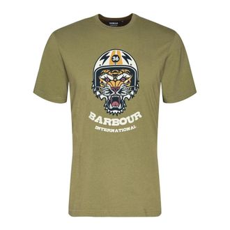 Barbour Grafik Tee Olive Branch-S - - Tops - Herren - Gr&uuml;n - XL