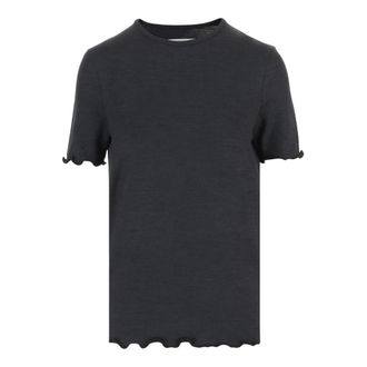 Jil Sander Silk Blend T-Shirt - - Tops - Damen - Schwarzk - L