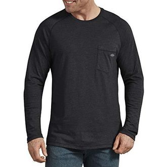 Dickies Temp-IQ Performance Cooling Long Sleeve T-Shirt-P, Noir, XL Homme