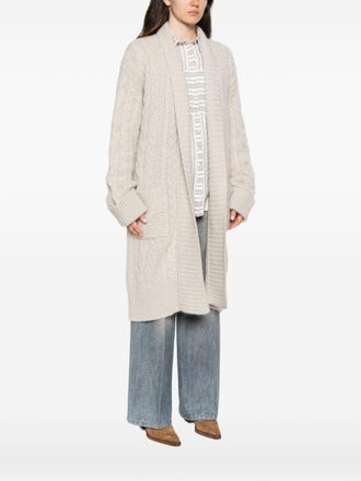 Ermanno Scervino Cable-Knit Cardigan - Beige