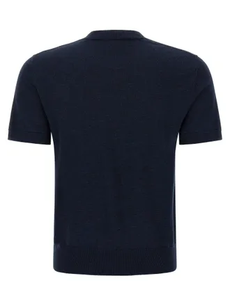 Tory Burch Argyle Knit Sweater - Navy