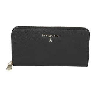 Patrizia Pepe Portefeuille zipp&eacute; essentiel - Femme - Accessoires - Noir - Taille: ONE Size