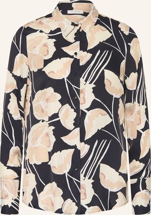 Eterna Hemdbluse Aus Satin schwarz