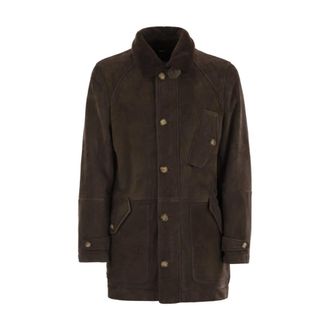 Brunello Cucinelli Short Shearling Coat - - Jackets - Damen - Braun - M