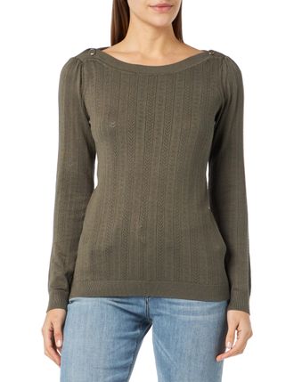 Nafnaf Muse ML Pullover Damen, kaki, Large