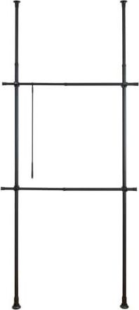 WENKO Teleskop-Garderobensystem Herkules Basic Schwarz