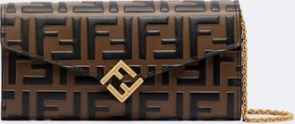 Fendi Wallet on Chain FF Diamonds aus Leder