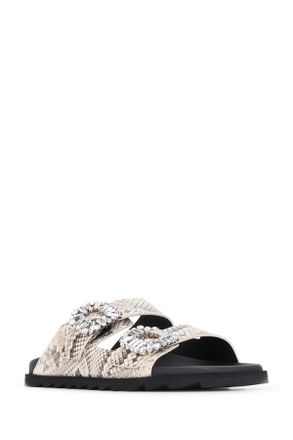 Roger Vivier Strass Heel - Beige