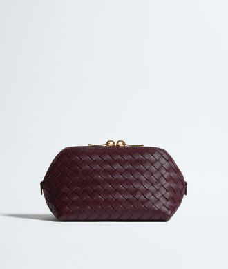 Bottega Veneta Trousse &agrave; maquillage petit format - Bordeaux - Unisex - Unisex