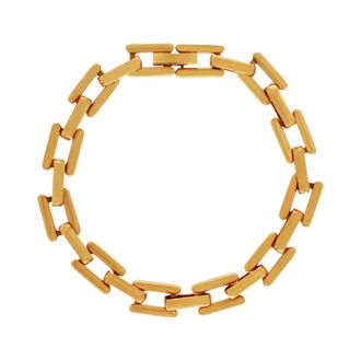 Dansk Copenhagen Femme, Accessoires, Jaune, Taille: ONE Size Passion Waterproof Square Link Bracelet