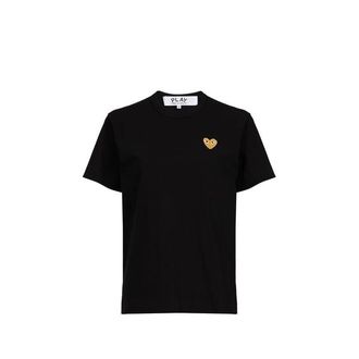 Comme Des Gar&ccedil;ons T-shirt droit patch coeur en coton