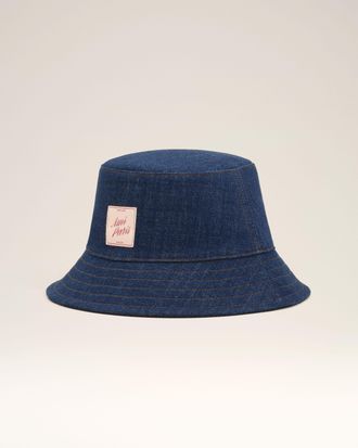 Ami Bob Bleu Denim Empi&egrave;cement Ami Paris H&eacute;ritage en Coton Bleu - 56 - Unisex