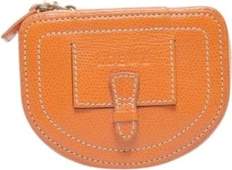 Loewe unisex, Pre-owned, Orange, Taille: ONE Size Pochette en cuir Pre-owned