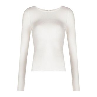 Guess Paula Rundhals-Strickpullover - - Knitwear - Damen - Wei&szlig; - XL