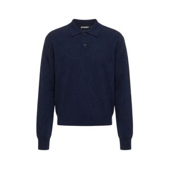 Jacquemus Le Polo Maille Abbracio - - Tops - Herren - Blau - S