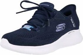 Skechers Femme Lite Pro Natural Beauty Basket, Navy Textile/Multi Trim, 37 EU