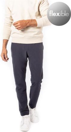 HUGO BOSS Herren Hose blau Mikrofaser